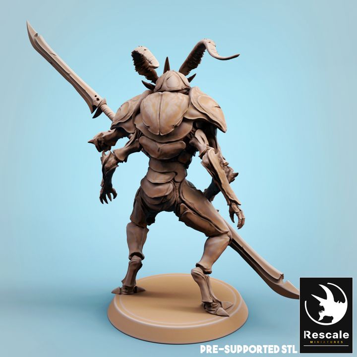 The Swarm - Thri-Kreen Soldier - Dual Sword – Resin Reborne