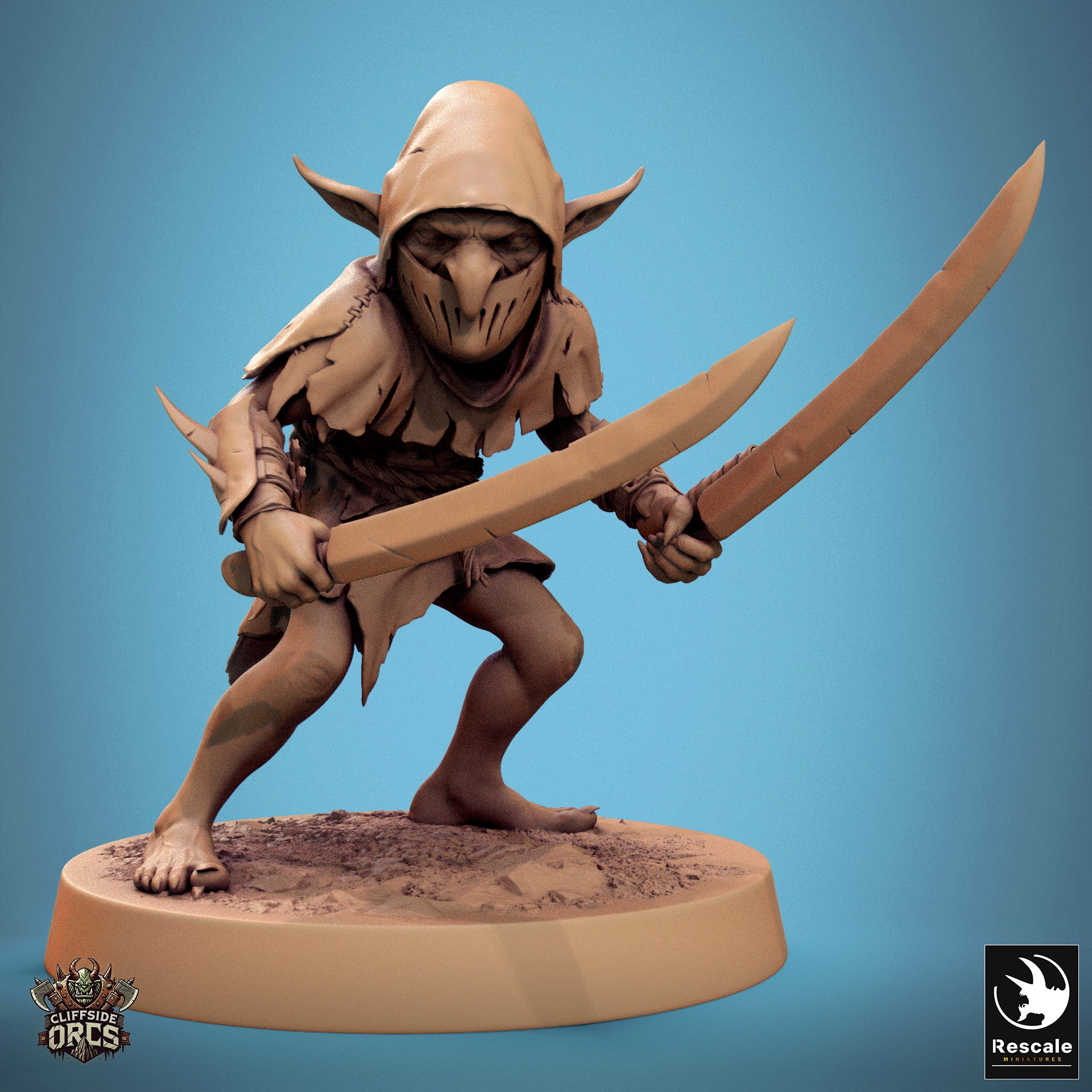 Goblin Soldier - Stance B - Dual Swords – Resin Reborne