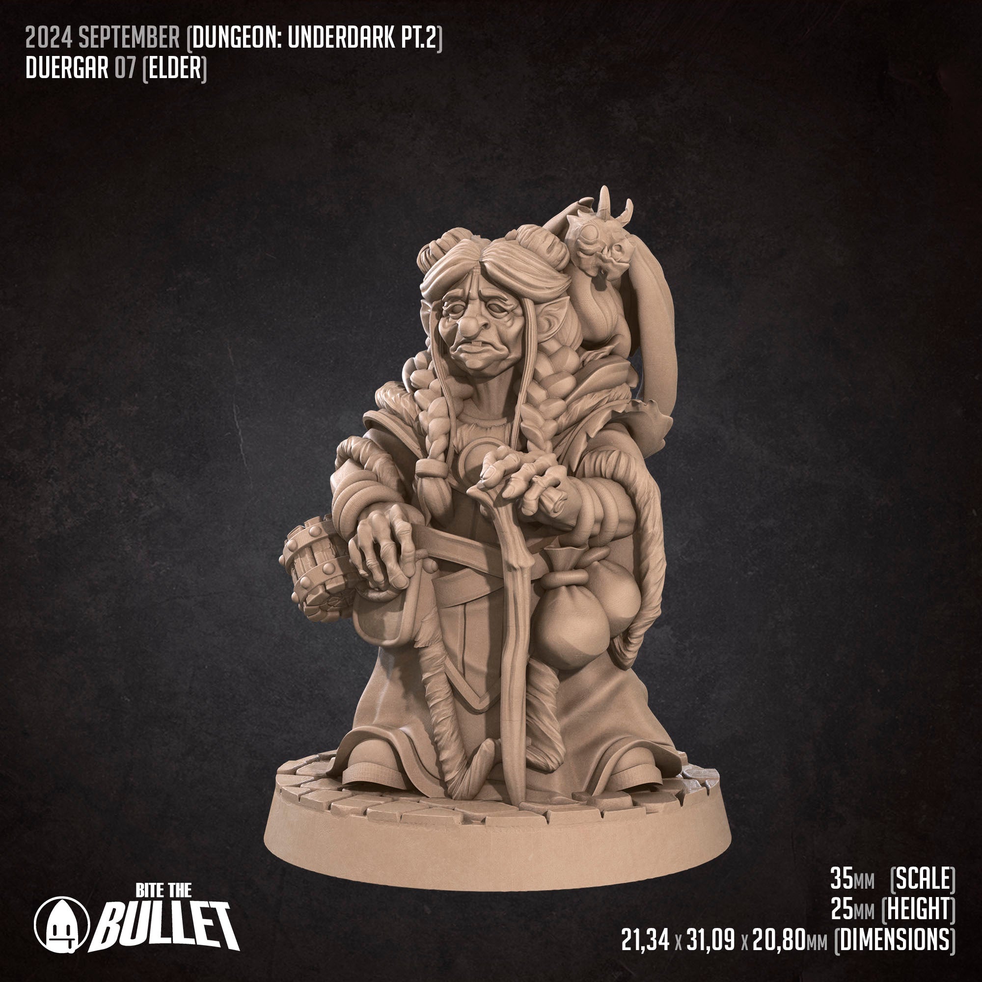 Duergar Crone - Old Woman – Resin Reborne