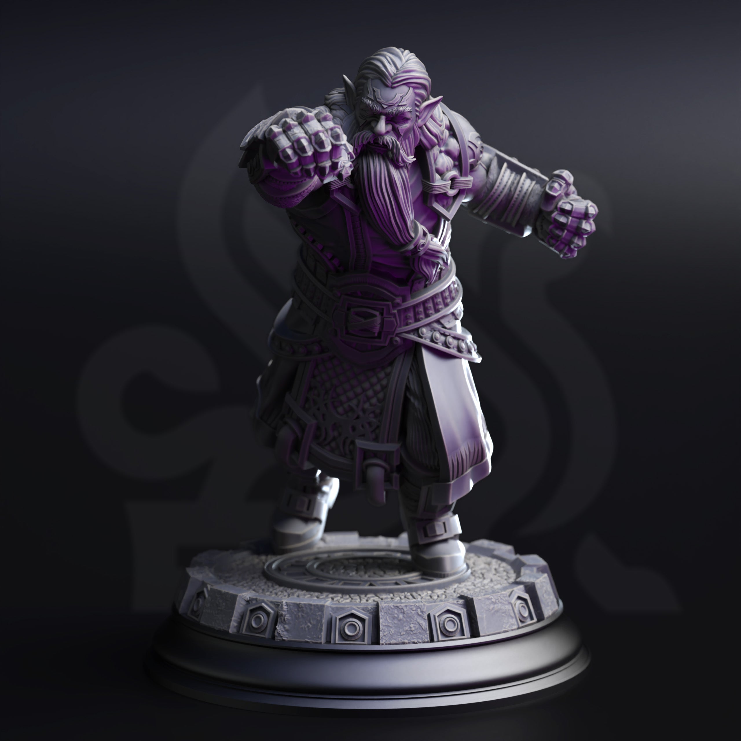 Dark Dwarf Monk - Gruthdin – Resin Reborne
