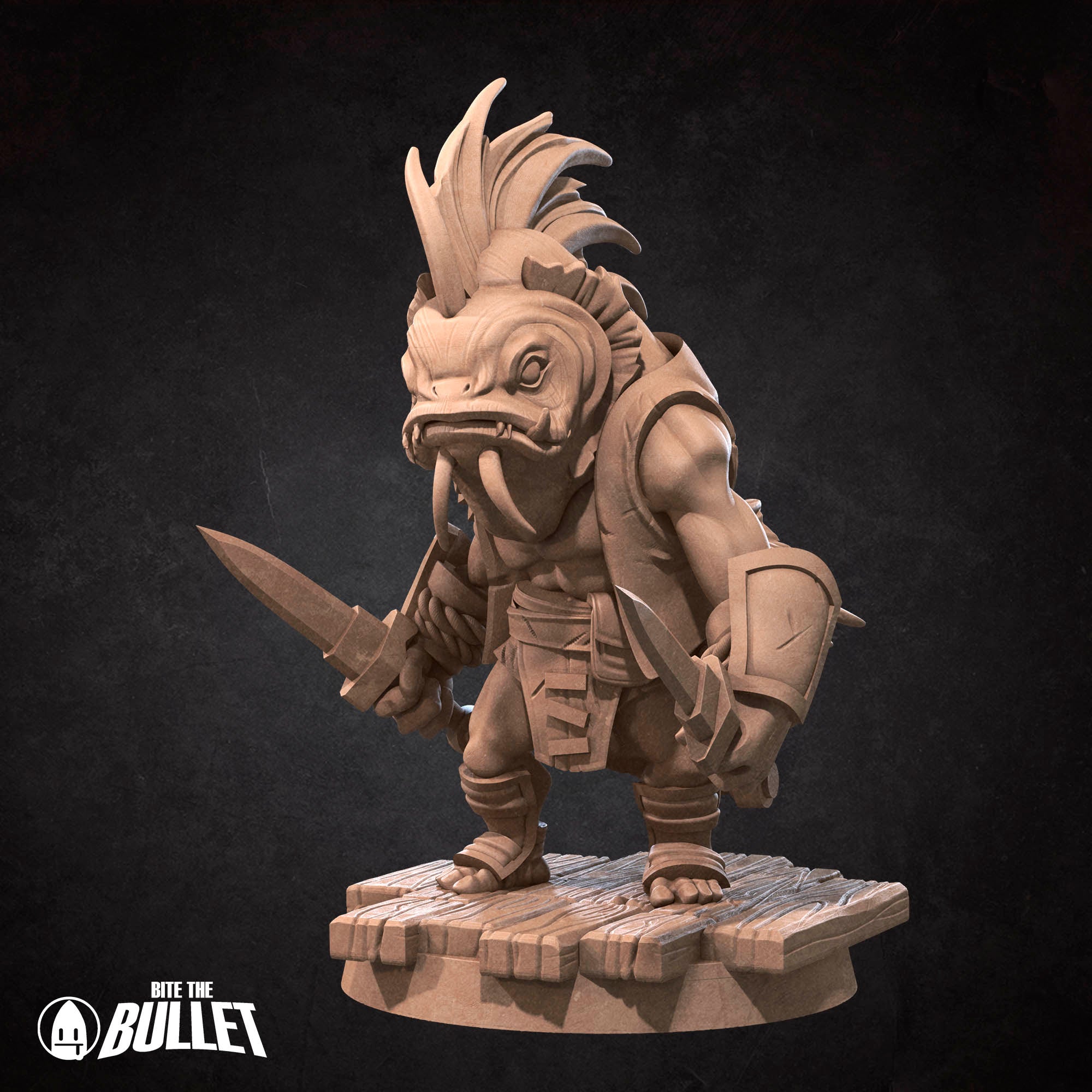 Dagger-Wielding Locathah Bandit – Resin Reborne