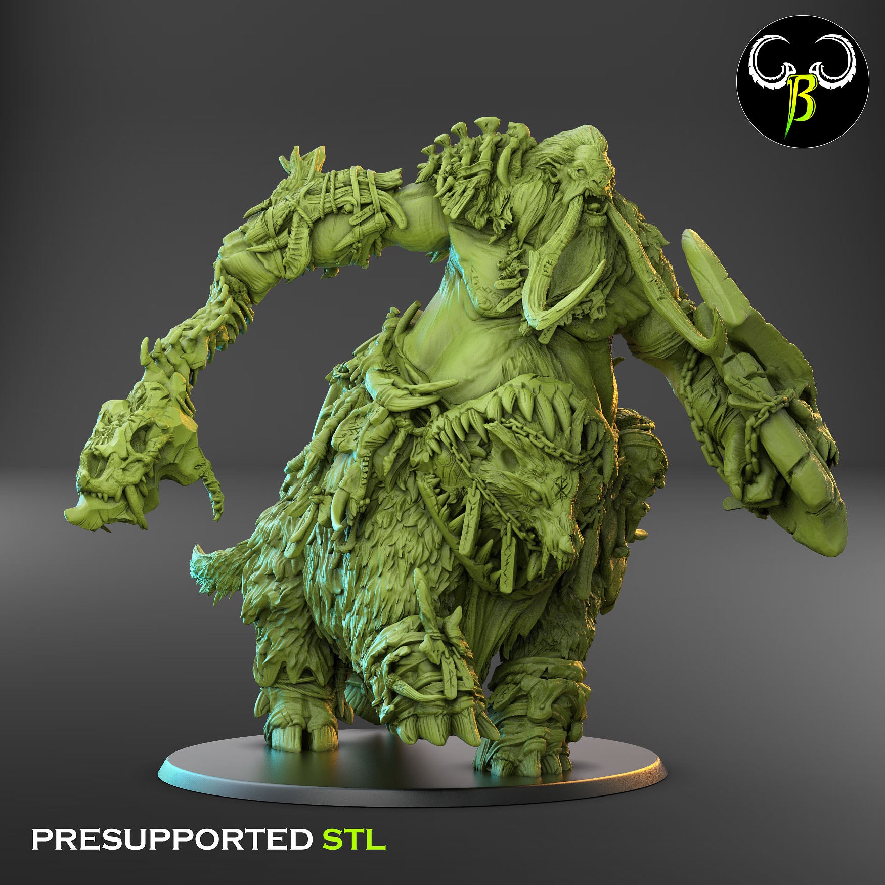 Tognathor - Giant Mammoth Centaur – Resin Reborne