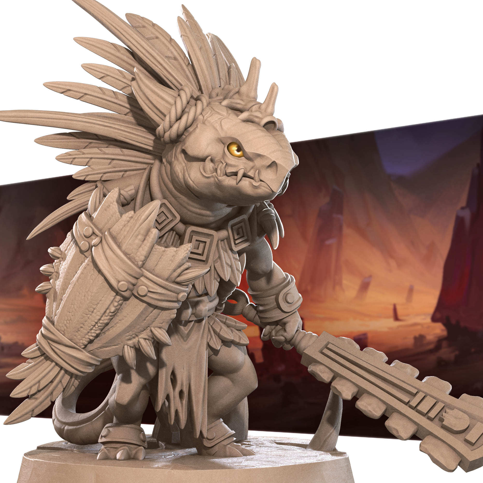 Tribal Warchief - Pathfinder Kobold – Resin Reborne