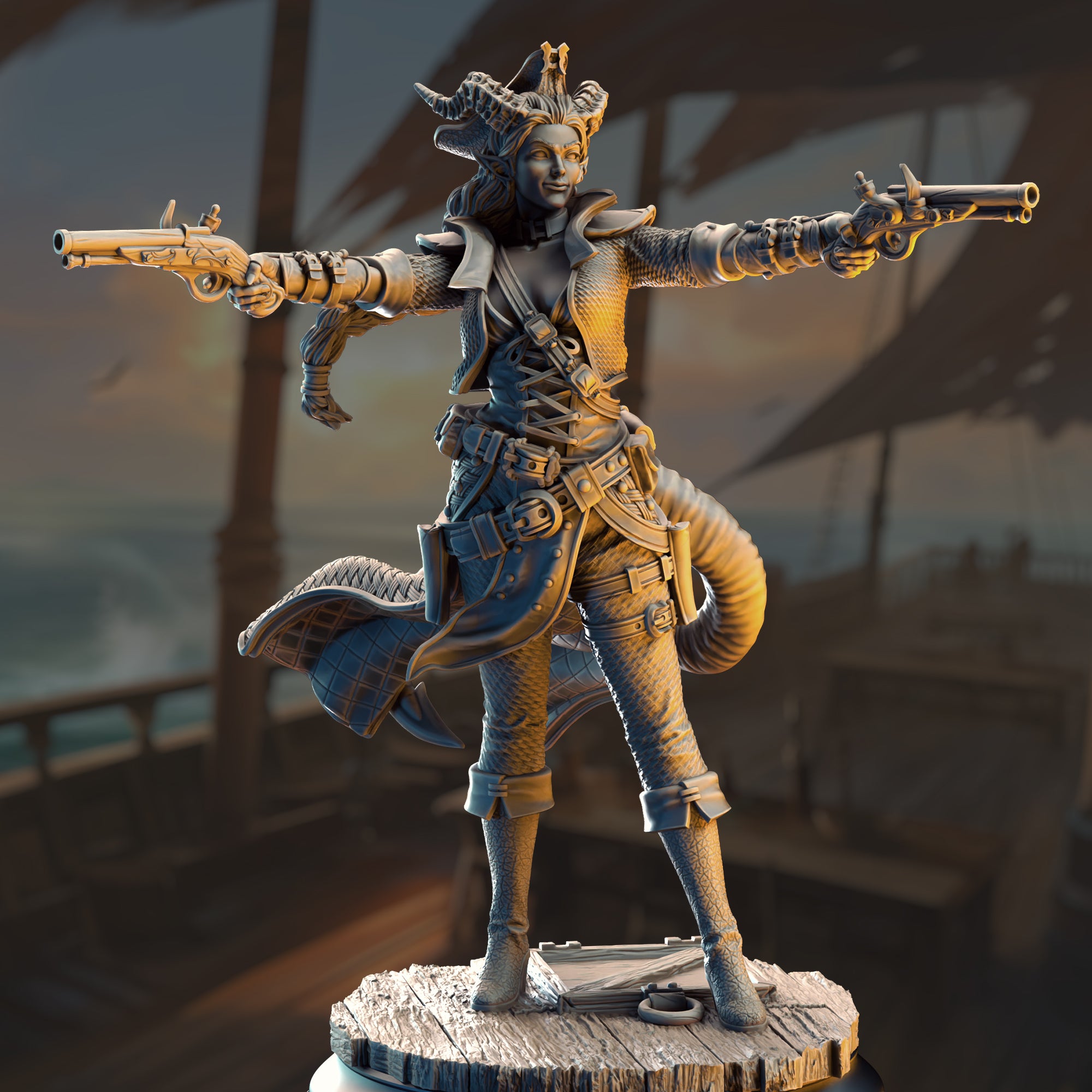 Tiefling Pirate – Resin Reborne